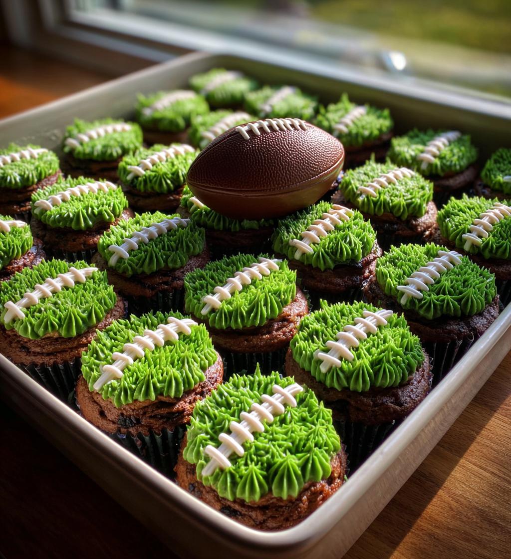Football Field Cupcake Cake: Score Big with 5 Easy Steps – Vihaad Recipes