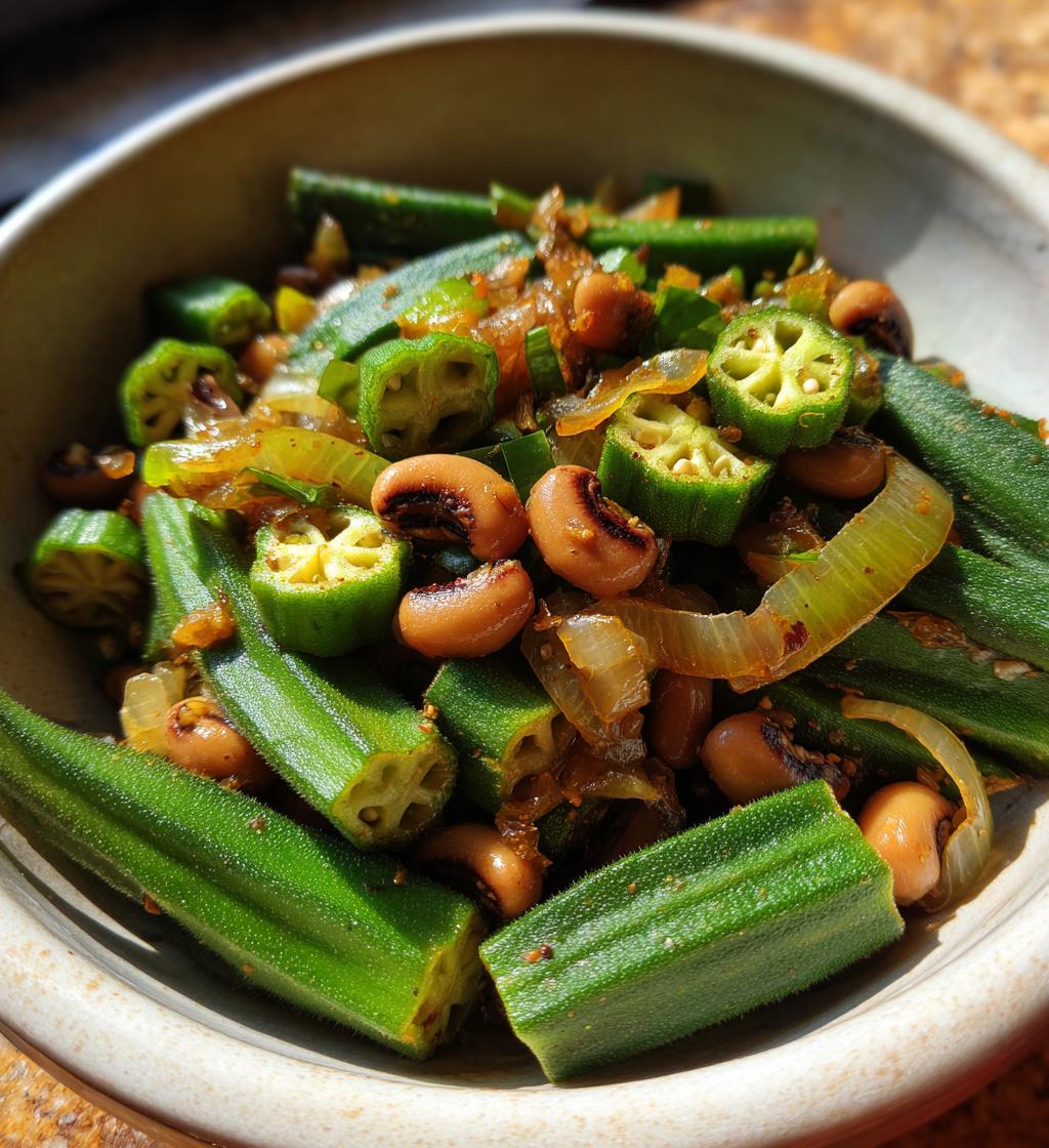 Okra Black Eyed Peas: 5 Steps to Comforting Goodness – Vihaad Recipes