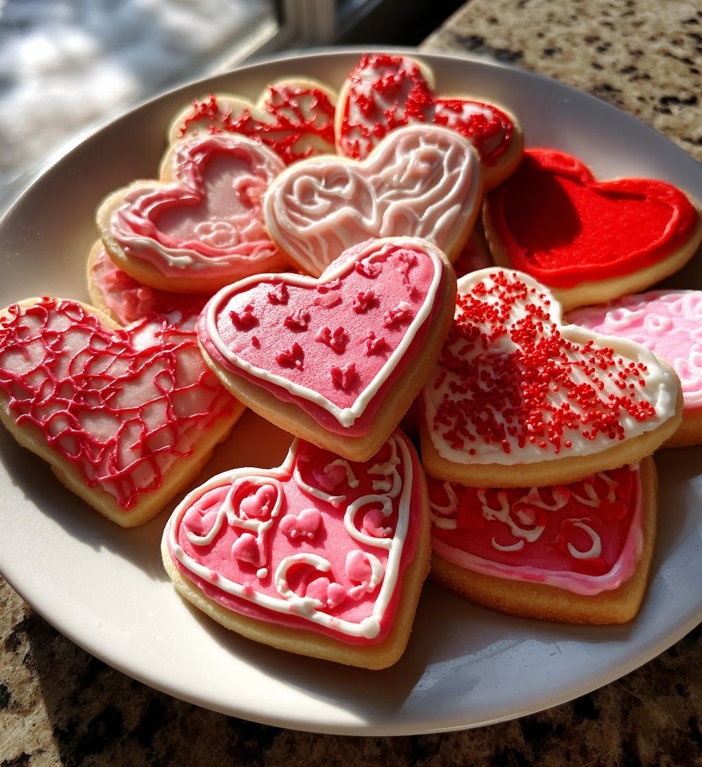 Valentine’s Day Sugar Cookies Decorated for Heartfelt Joy – Vihaad Recipes